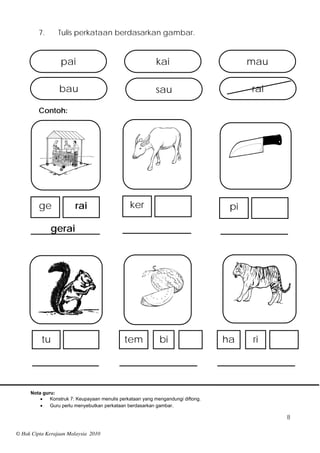 Instrumen menulis s2 | PDF