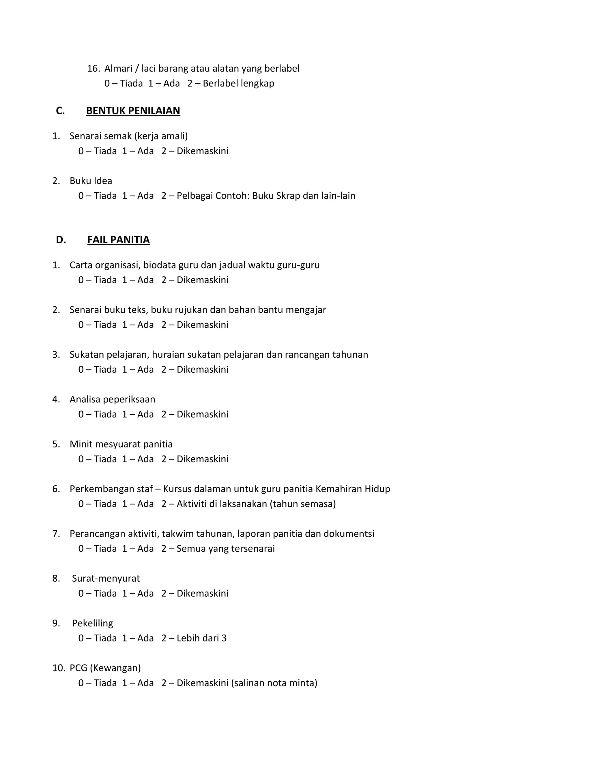 Instrumen pemantauan bengkel kh2013 | DOC