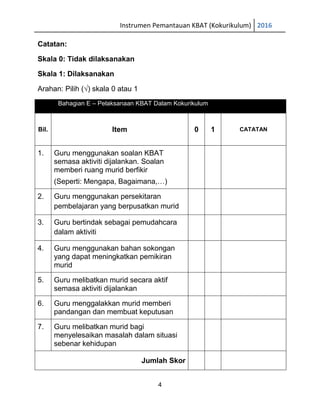 Instrumen pemantauan kbat koko kendiri | PDF