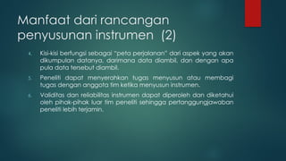 Instrumen Penelitian.pptx Instrumen Penelitian adalah alat bantu yang ...