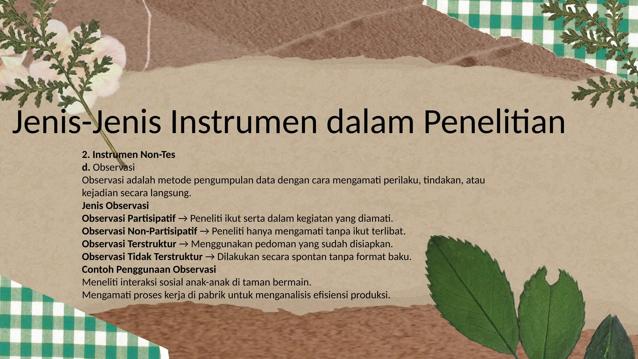 instrumen penelitian.pptx mata kuliah pengembangan instrumen | PPTX
