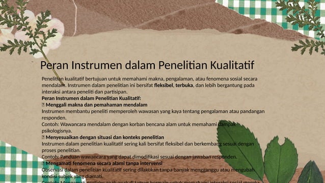 instrumen penelitian.pptx mata kuliah pengembangan instrumen | PPTX
