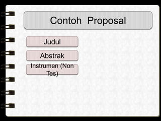 Instrumen penelitian non tes | PPTX