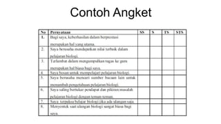 Instrumen Penelitian (Sesi 2) Penelitian Tindakan Kelas | PPT