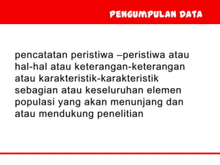Instrumen&pengumpulan data | PPTX