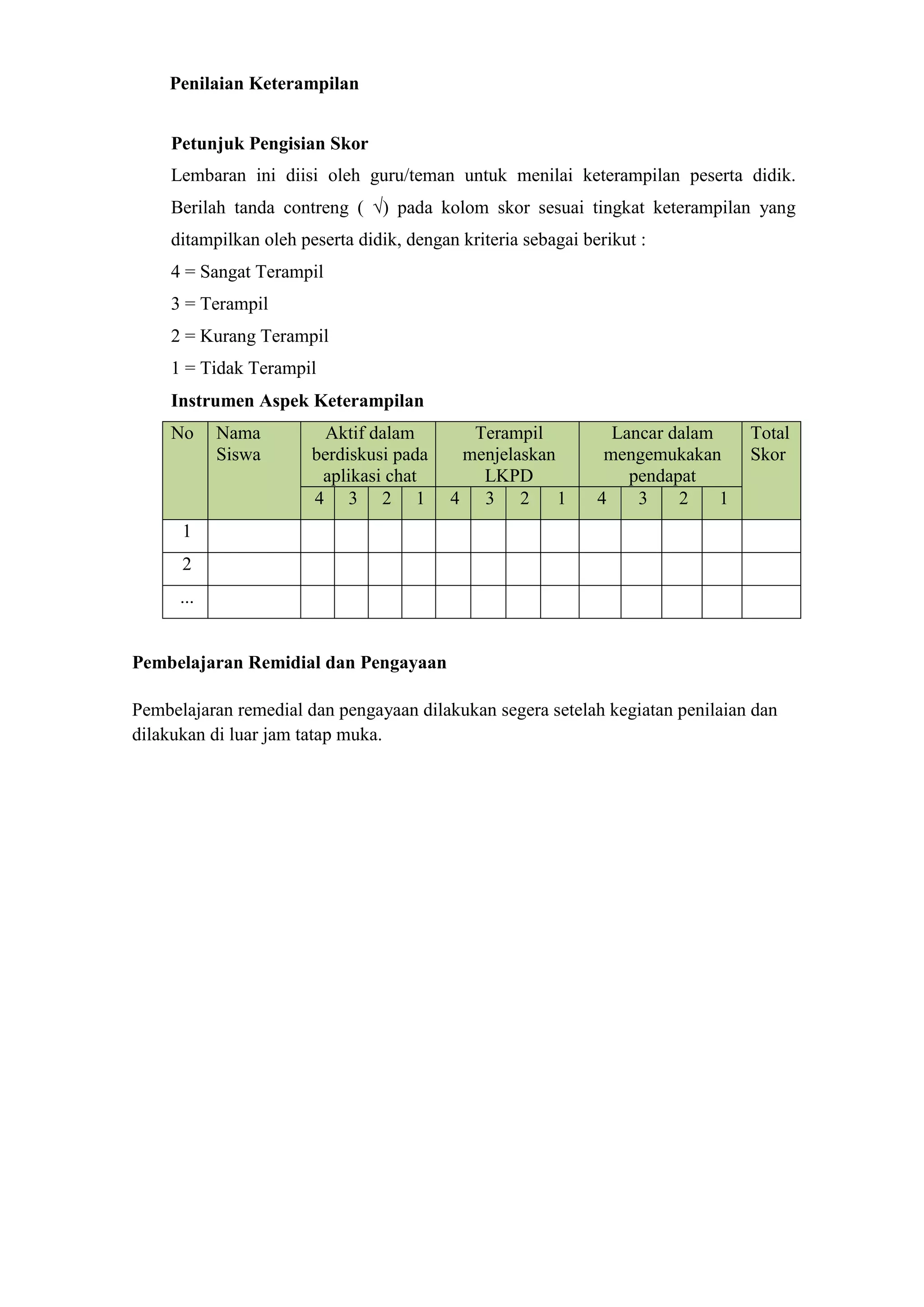 INSTRUMEN PENILAIAN PROGLIN - PPL 1.pdf