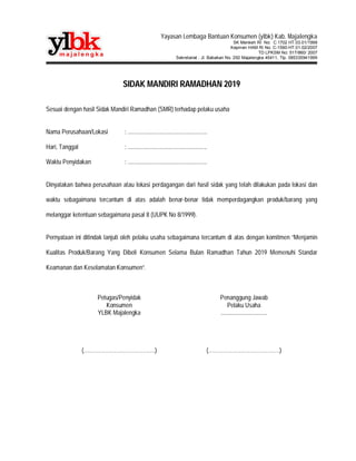 Instrumen sidak | PDF