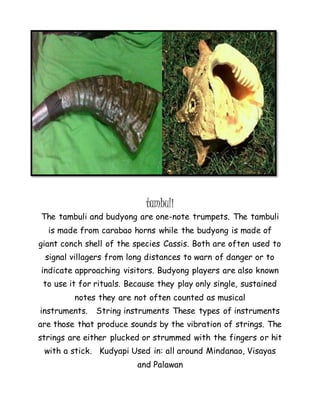 LUMANG MGA INSTRUMENTO | DOCX