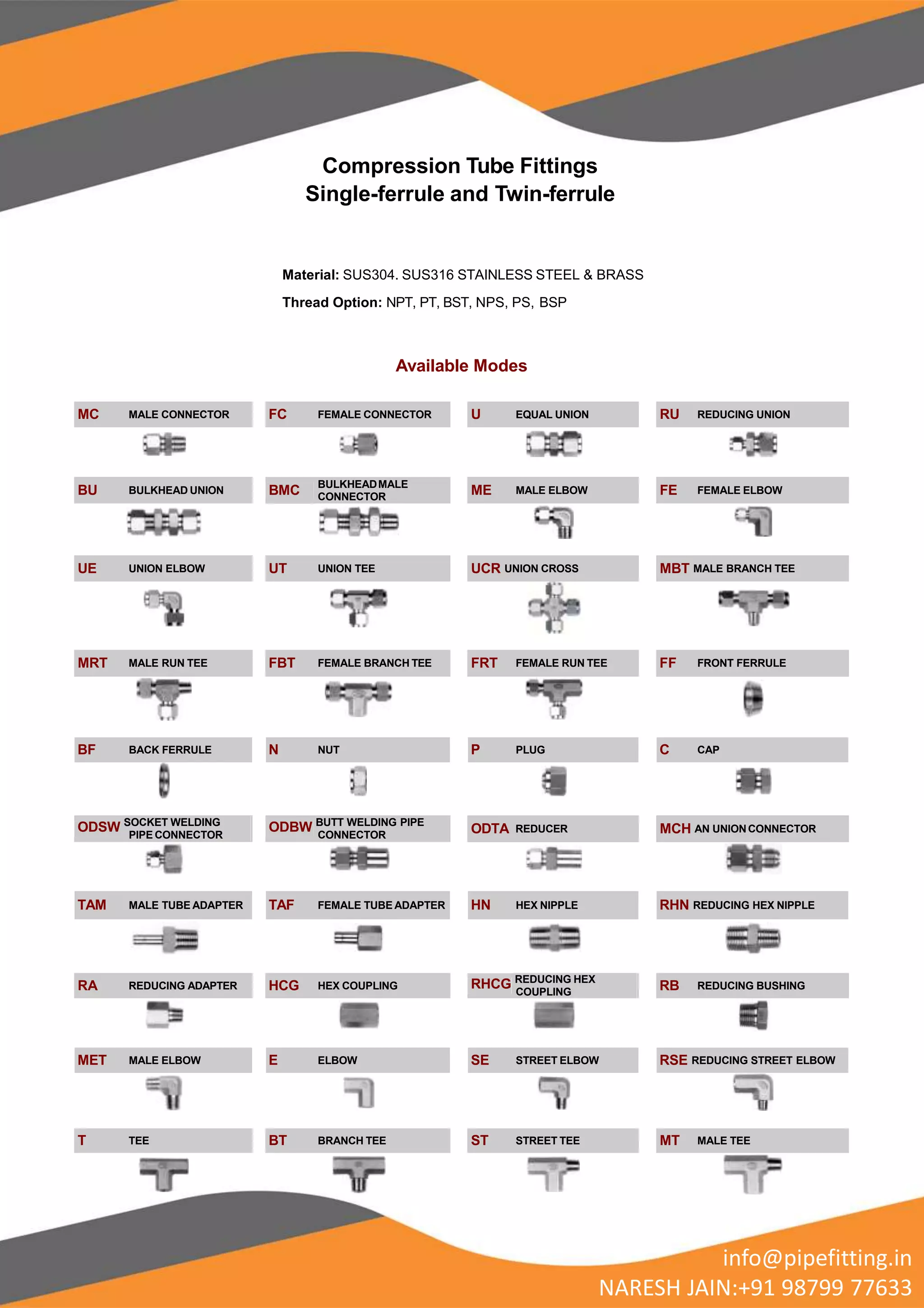 Pipe fitting . in Instrument tube-fittings-valves manufatuers, supplier ...