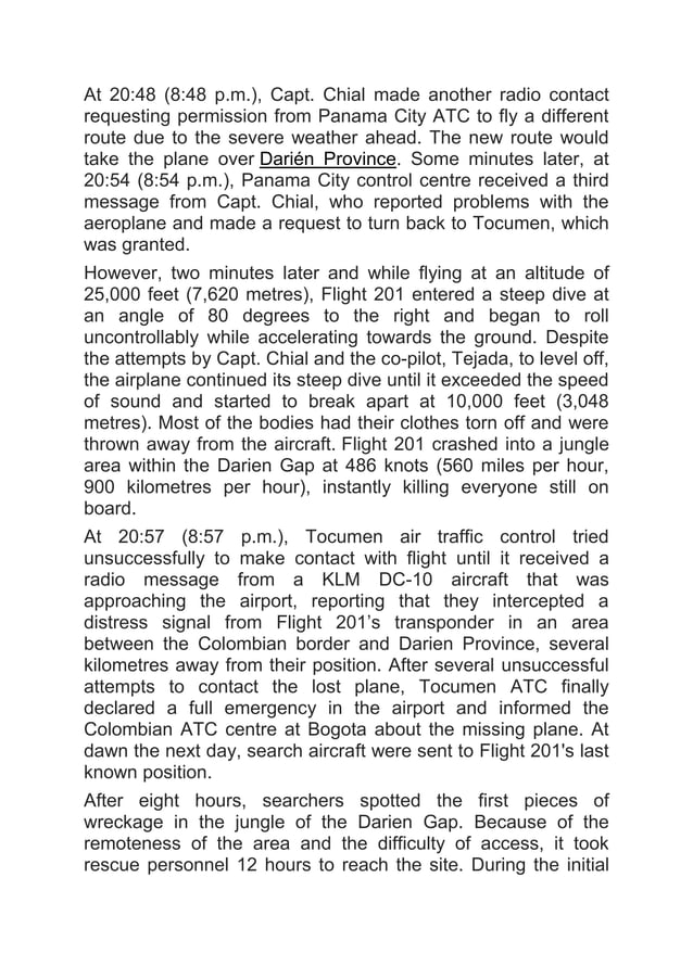 Flight Instrument accident report | PDF