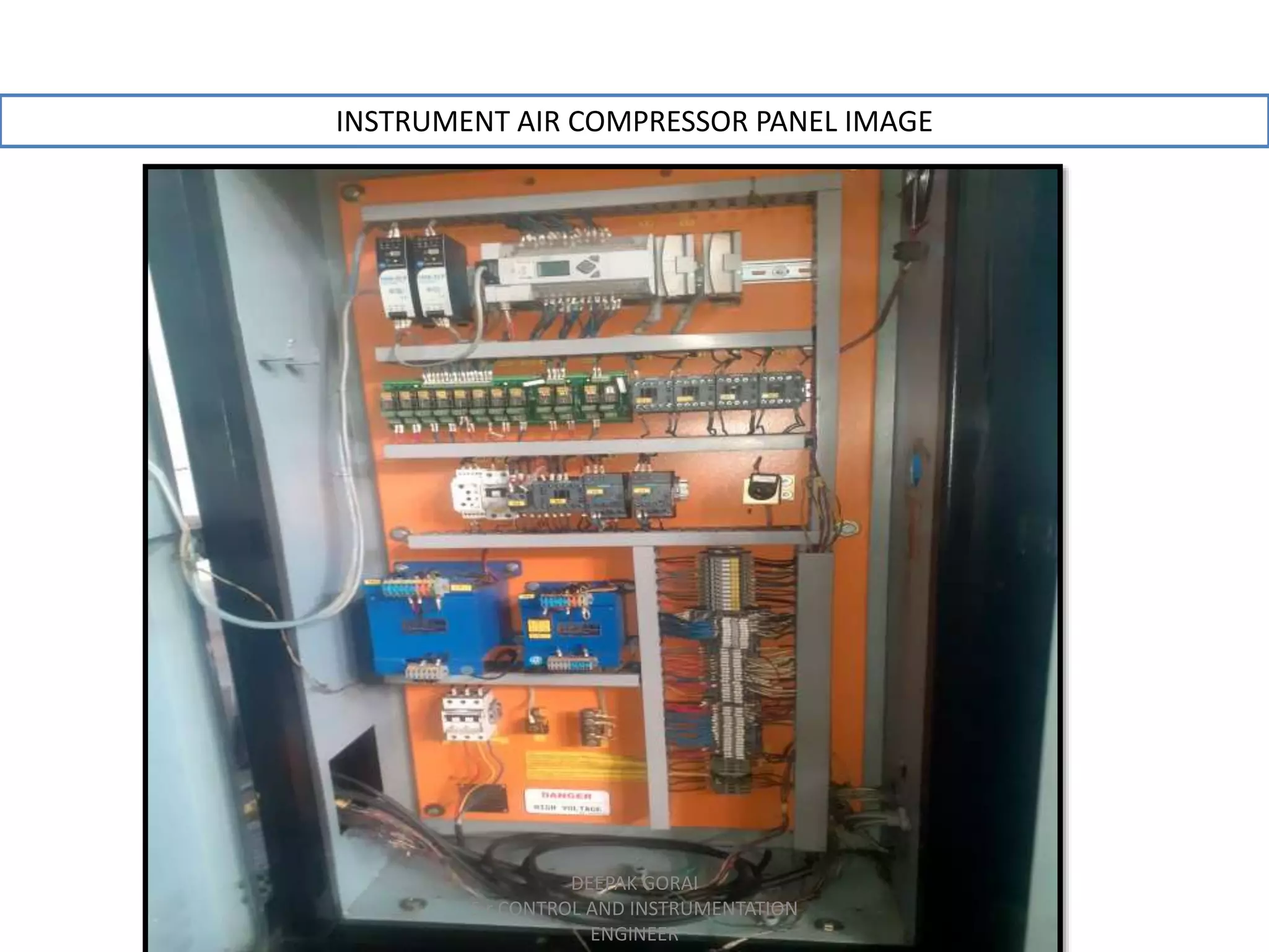 Elgi Instrument air compressor Electrical and control wiring | PPTX