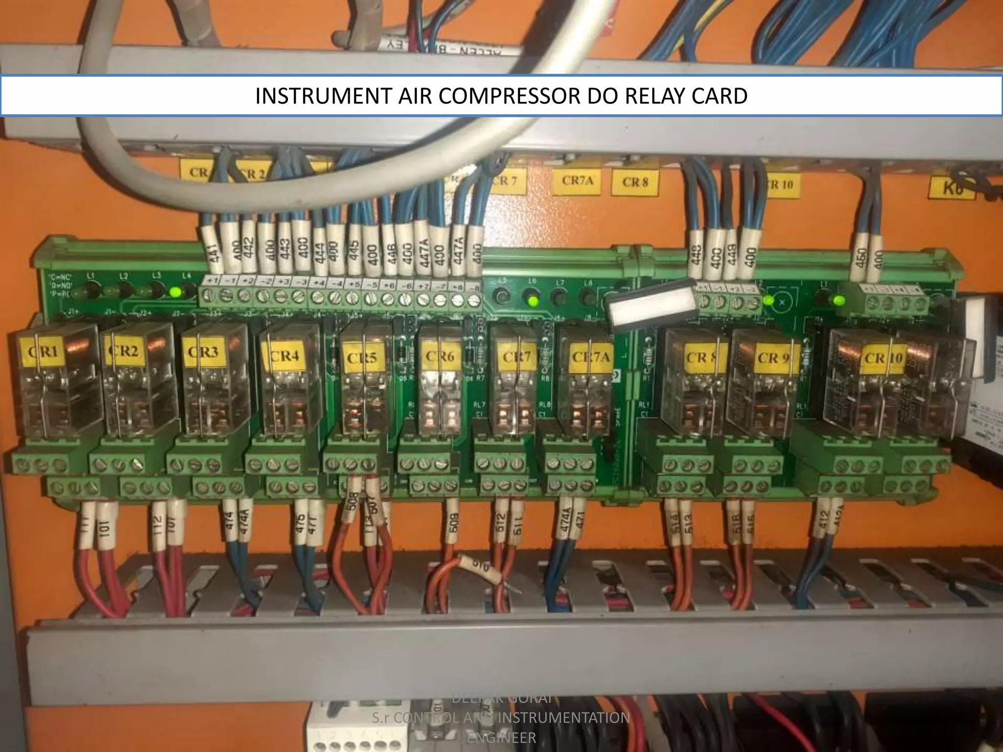 Elgi Instrument air compressor Electrical and control wiring | PPTX