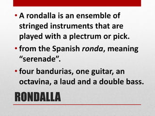 Instrumental rondalla | PPT