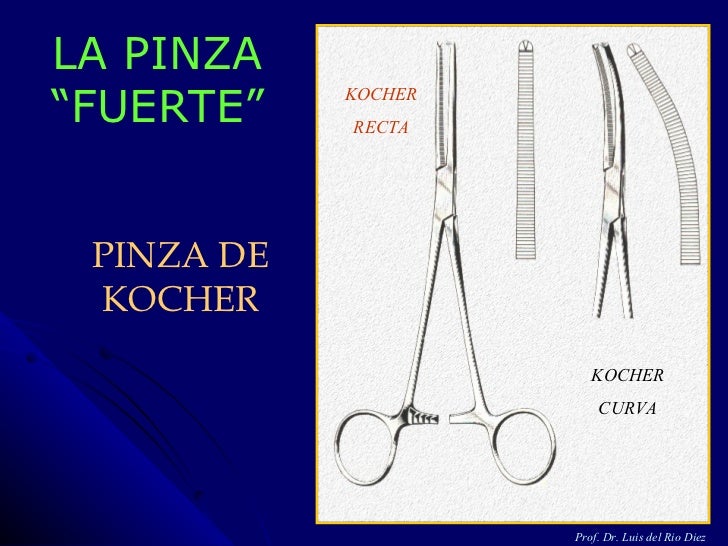 INSTRUMENTAL BASICO EN CIRUGIA. Prof. Dr. Luis del Rio Diez