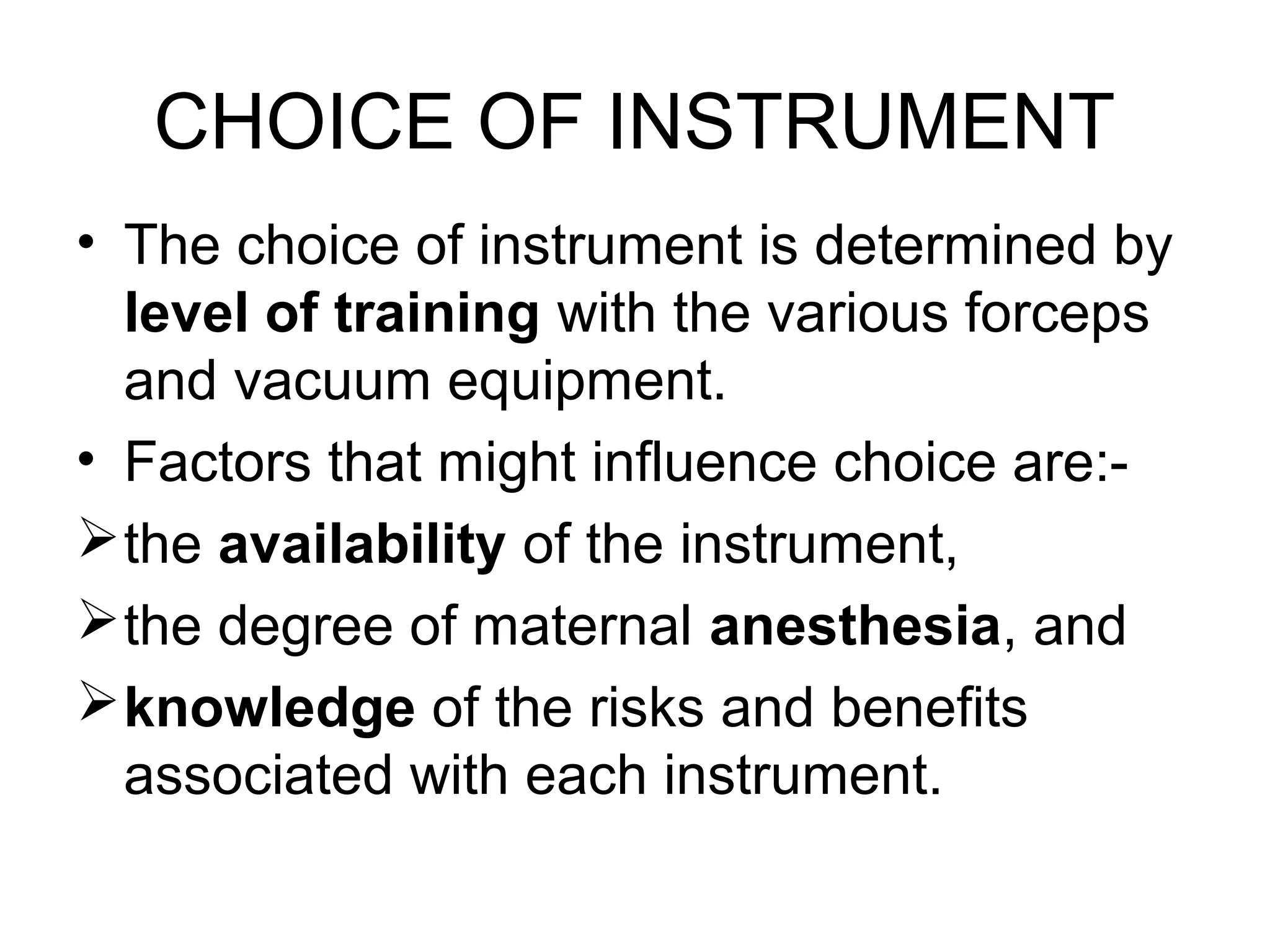 Instrumental delivery | PPT