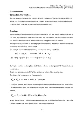 Instrumental methods ii and basics of electrochemistry | PDF