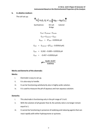Instrumental methods ii and basics of electrochemistry | PDF