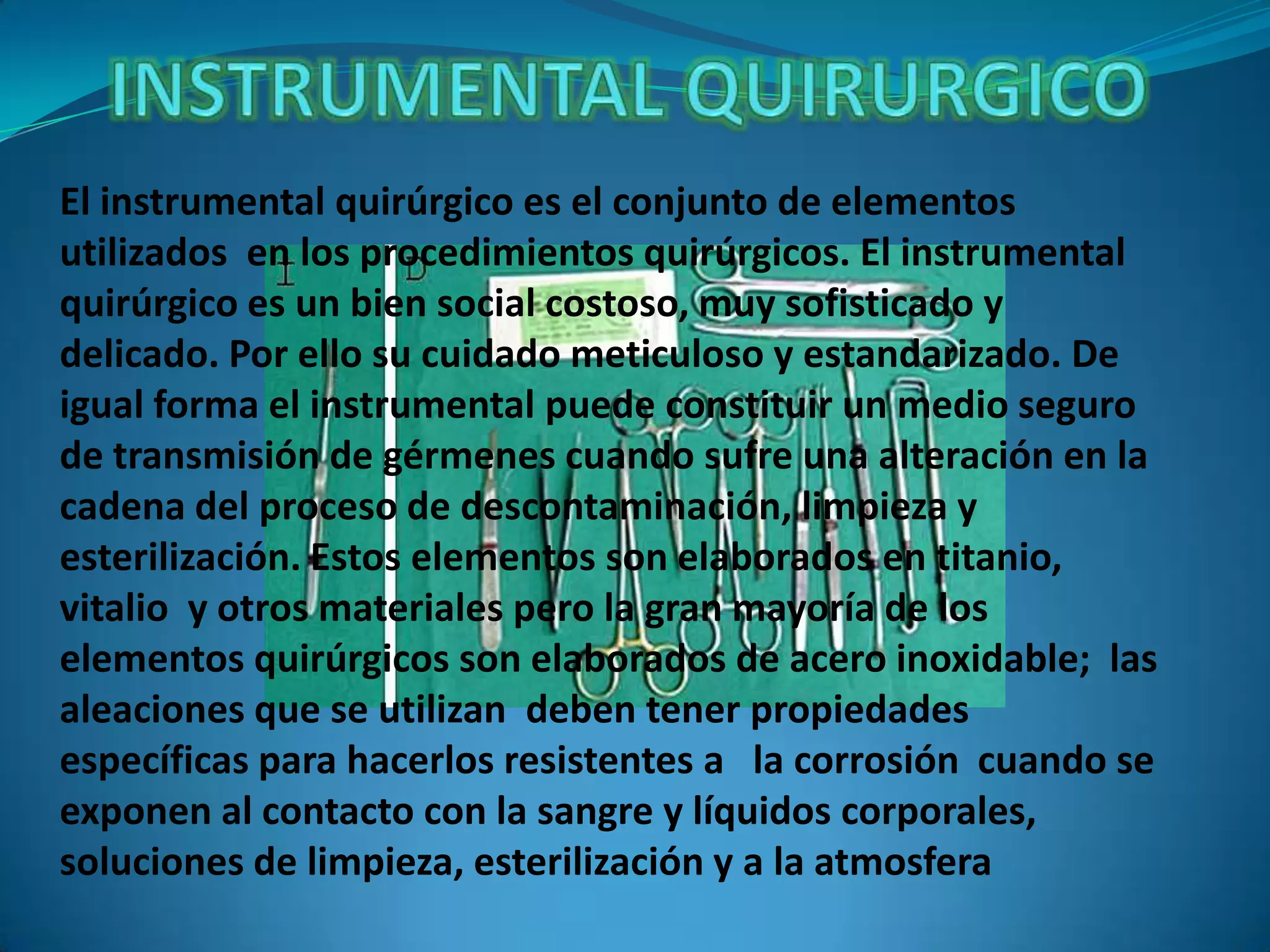 Instrumental quirurgico | PPTX