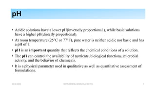 INSTRUMENTAL SEMINAR PH METER BY DR AJITH | PPTX | Chemistry | Science