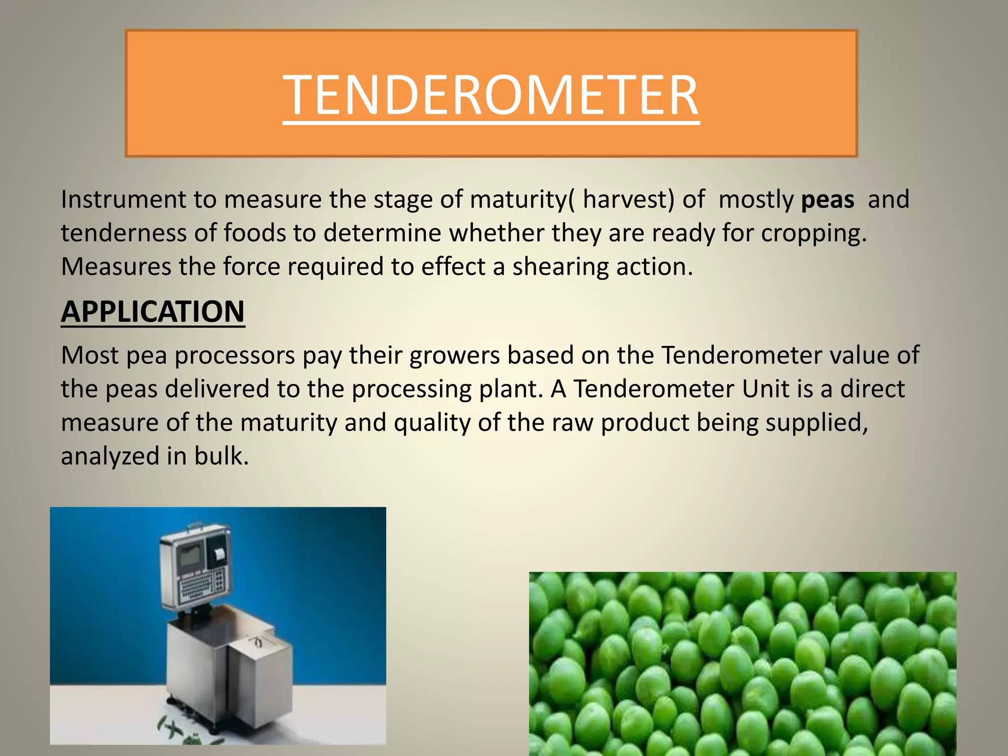 Instrumental sensory analysis of food quality | PPTX