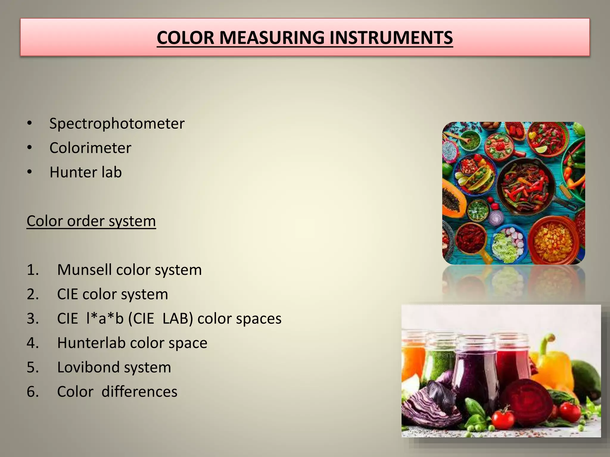 Instrumental sensory analysis of food quality | PPTX