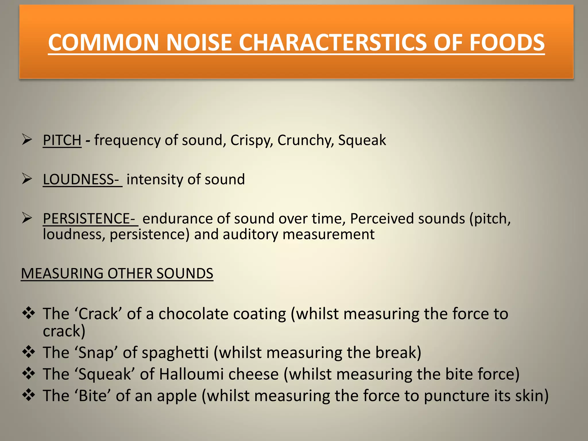 Instrumental sensory analysis of food quality | PPTX