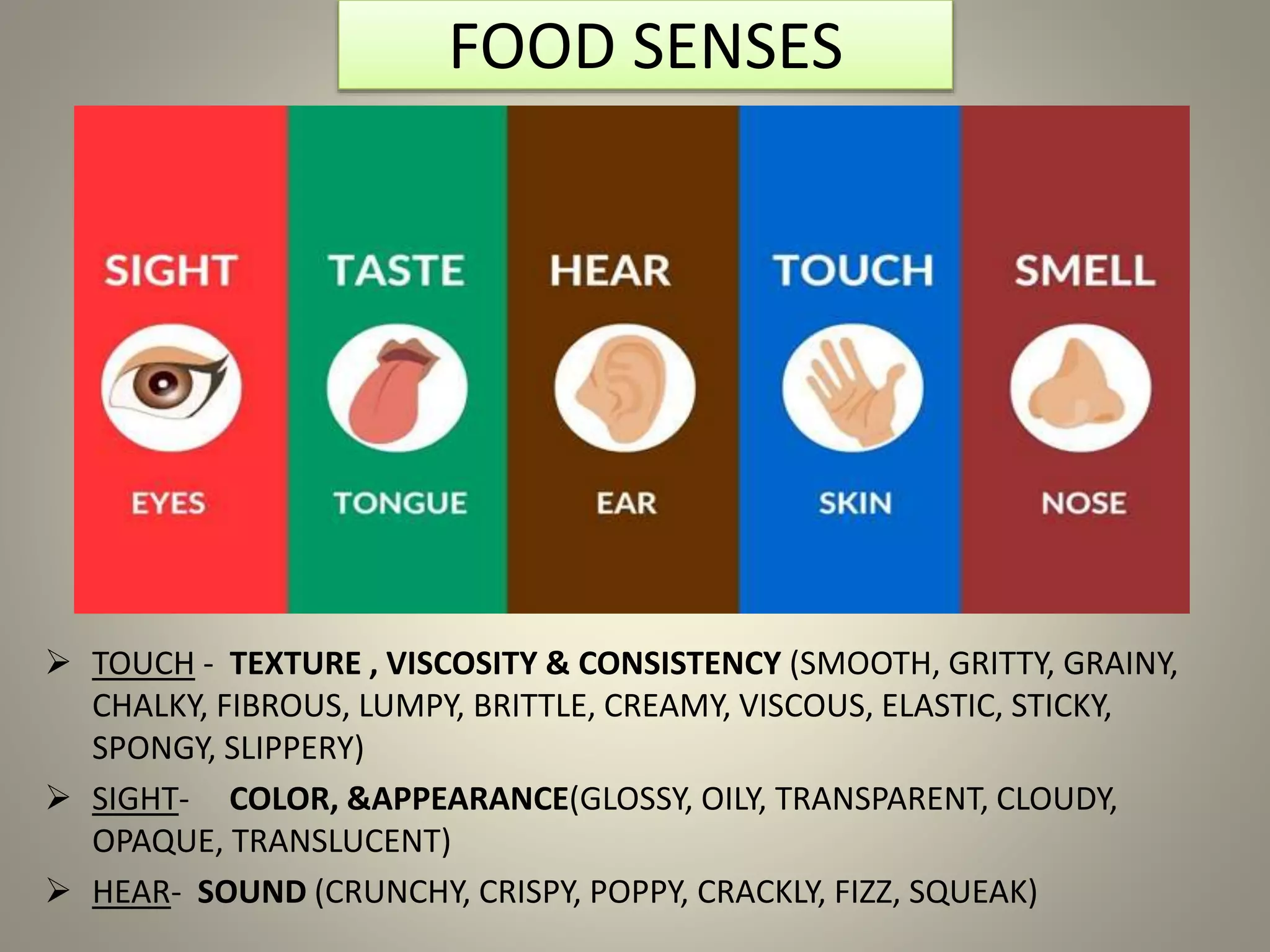 Instrumental sensory analysis of food quality | PPTX