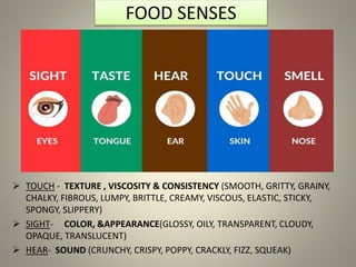 Instrumental sensory analysis of food quality | PPTX