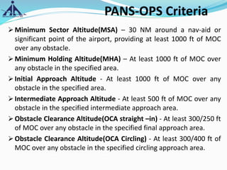 Instrument approach procedures GSR 751 E provision & PANS OPS ops | PPT