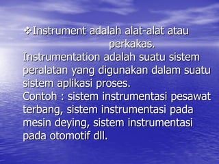 Instrumentasi | PDF
