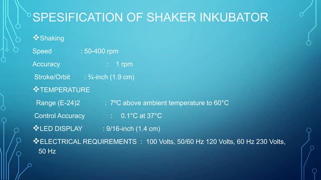 Presentasi Kuliah Instrumentasi Incubator Shaker | PPTX