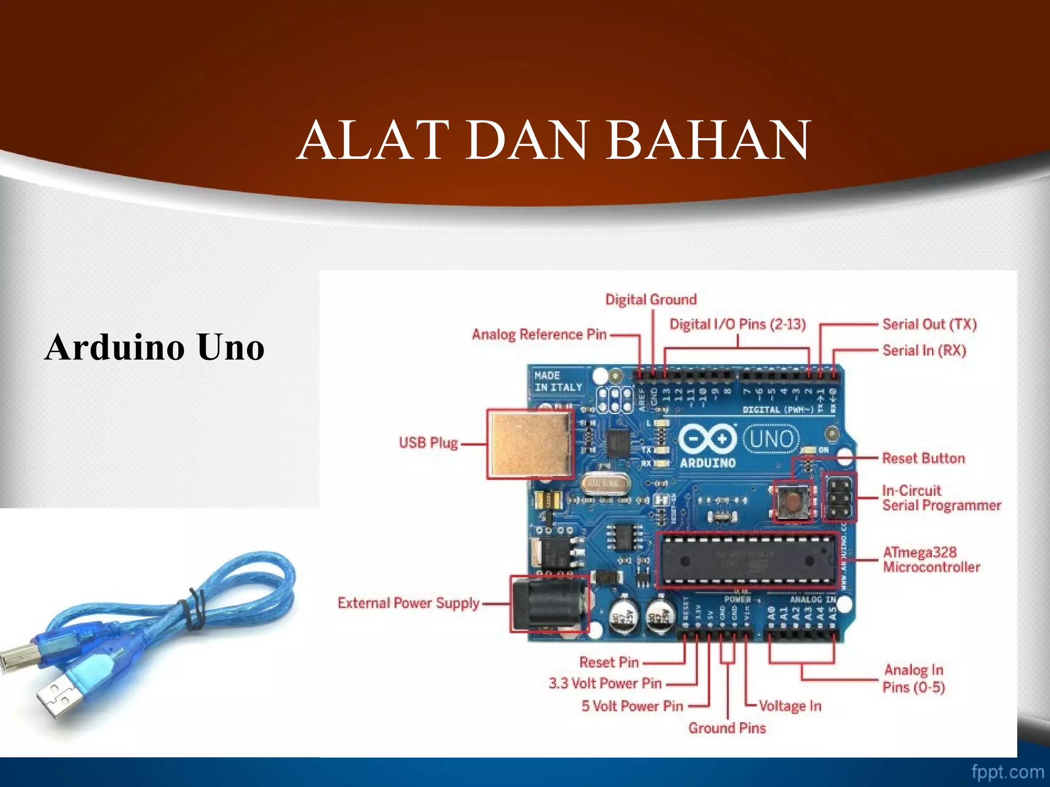 Sistem Irigasi Otomatis menggunakan Arduino Uno | PPT