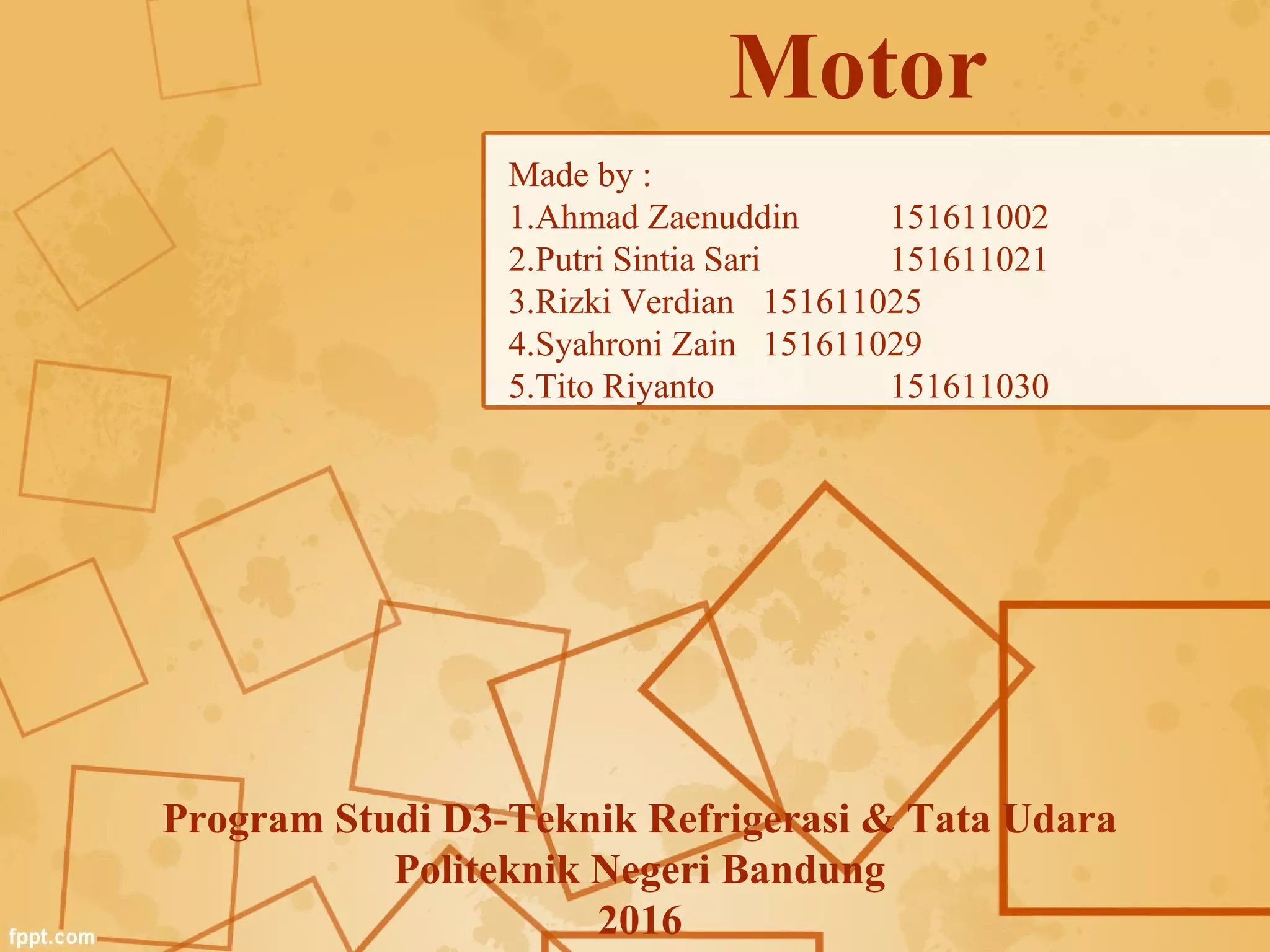 MACAM-MACAM MOTOR | PPT