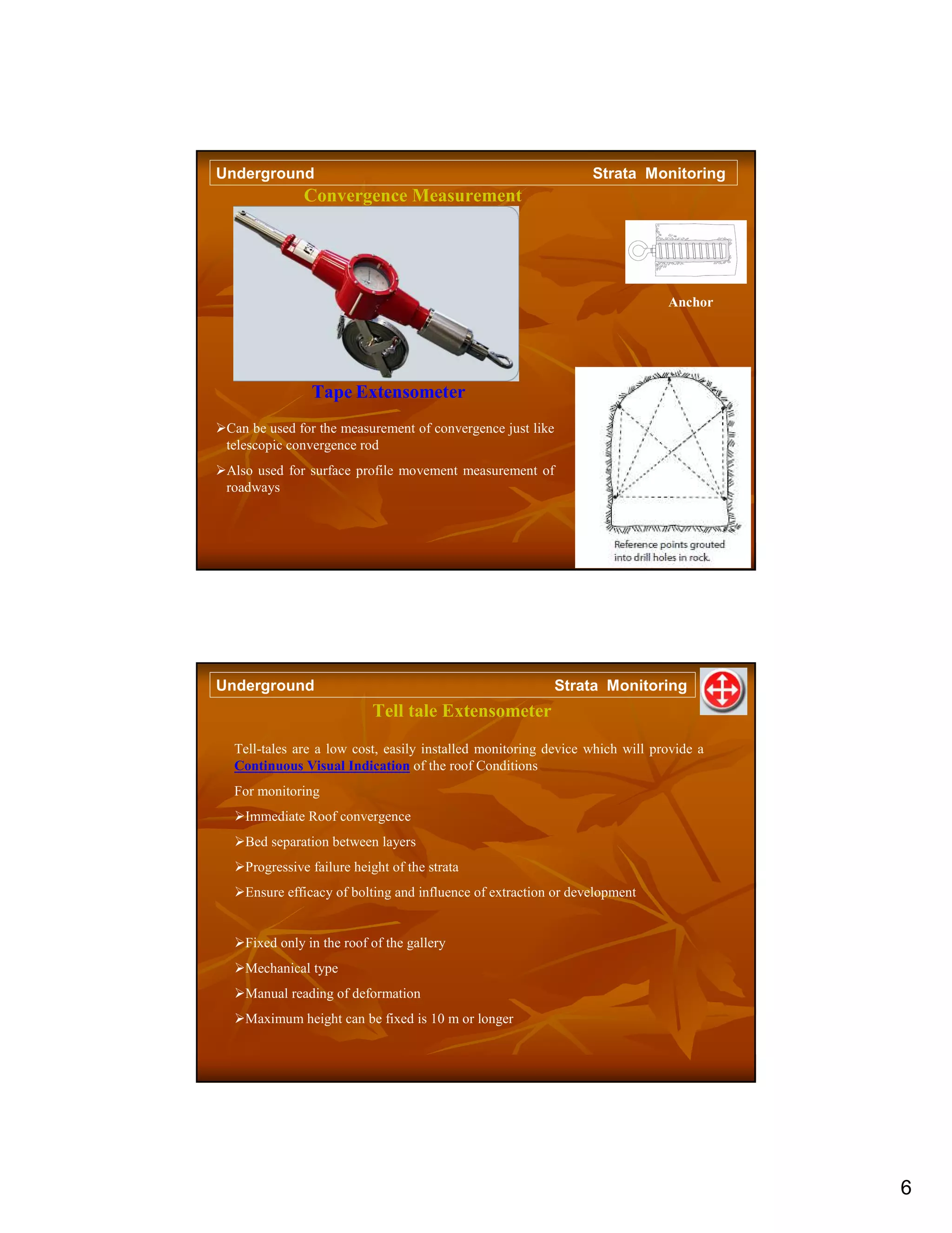 strata monitoring Instrumentation | PDF