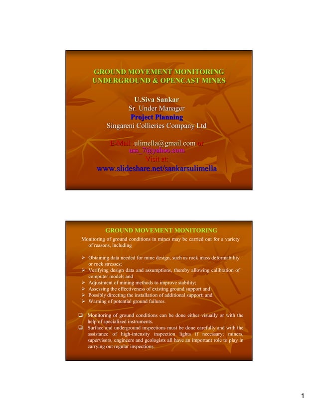 strata monitoring Instrumentation | PDF | Geology | Science