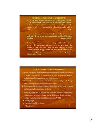 strata monitoring Instrumentation | PDF