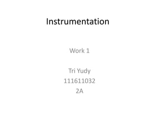 Instrumentation | PPT