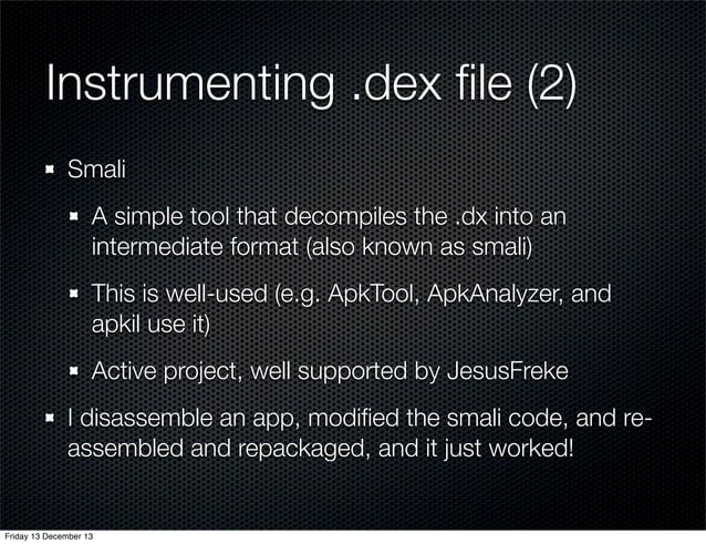 Reverse engineering and instrumentation of android apps | PDF