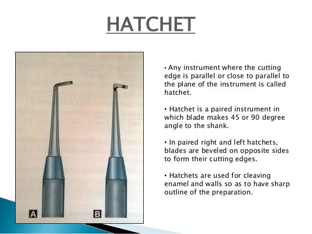 Dental Chisel Vs Hatchet