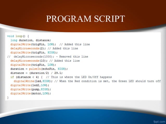 Automatic Irrigation System Using Arduino Uno Ppt
