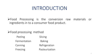 INSTRUMENTATION NEEDS FOR FOOD PROCESSING INDUSTRY | PPTX