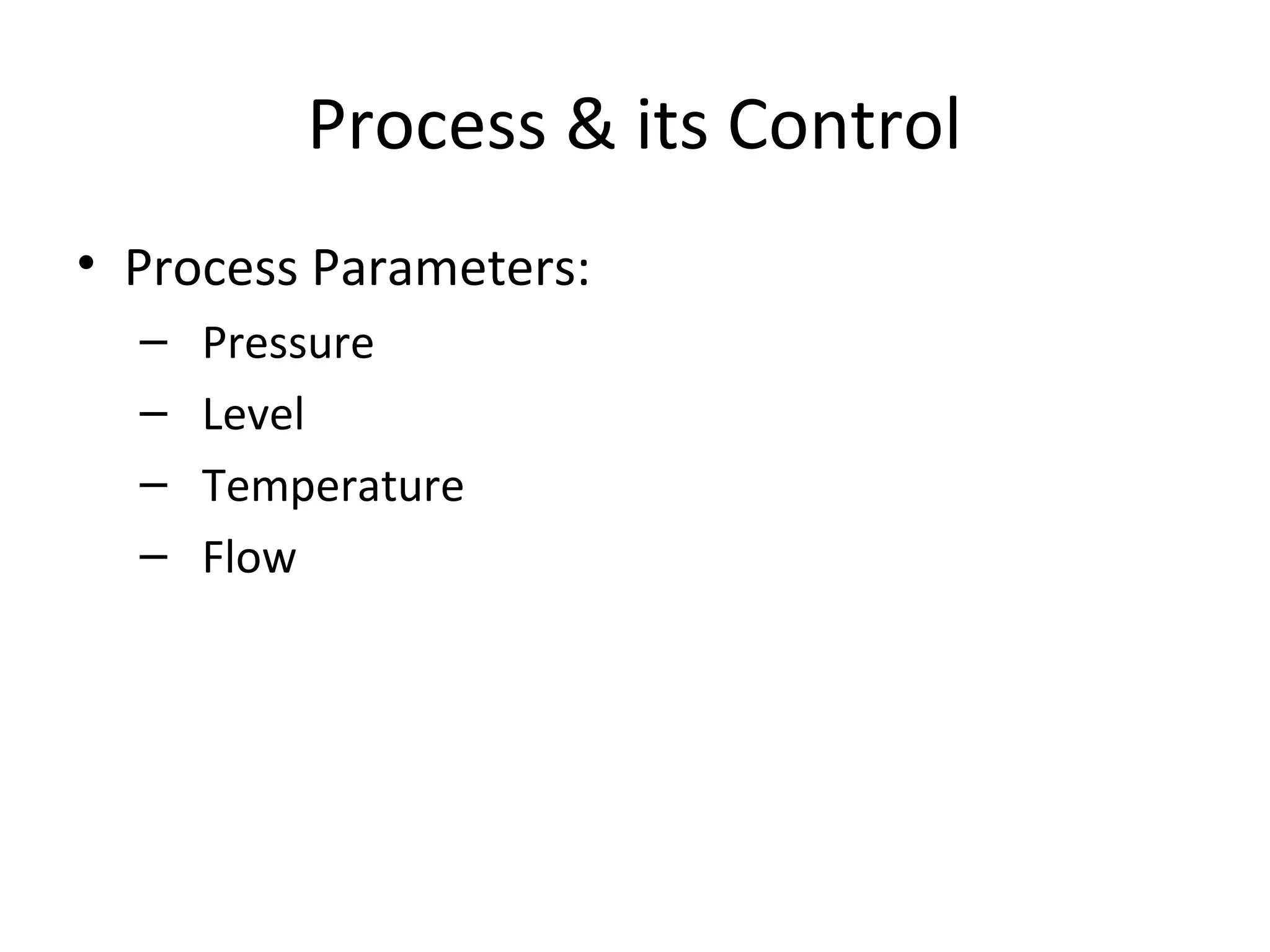 Basics Of Instrumentation | PPS