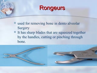 Instrumentation for-basic-oral-surgery | PPT | Dental Health | Diseases ...
