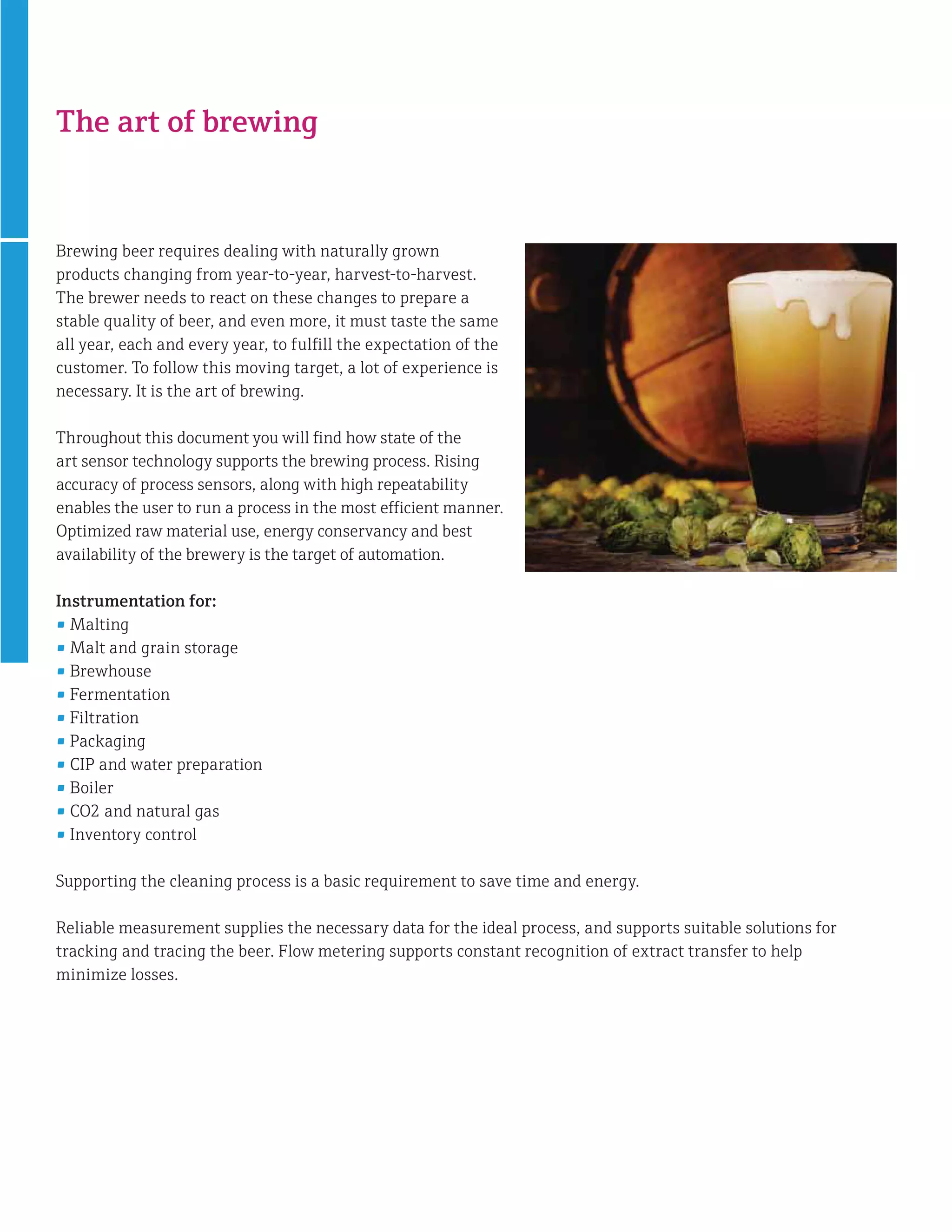 Instrumentation in the Brewing Industry | PDF