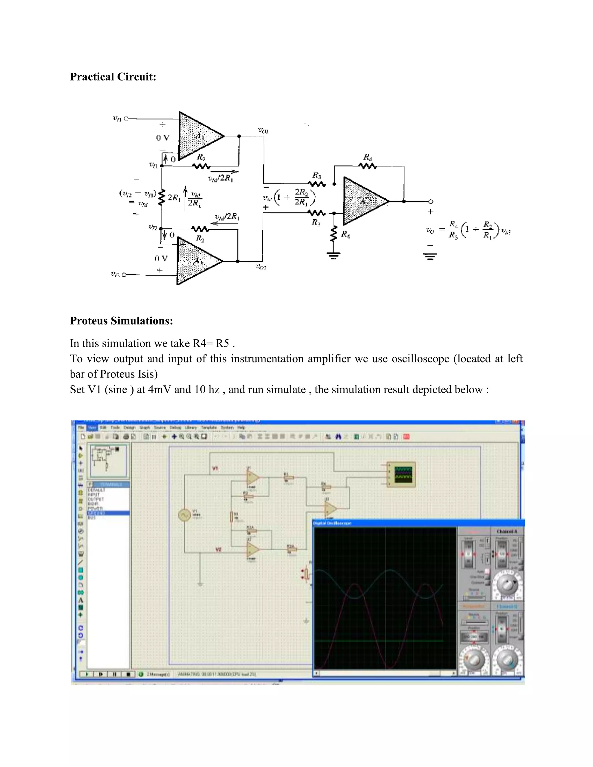 Instrumentational Amplifier | DOCX