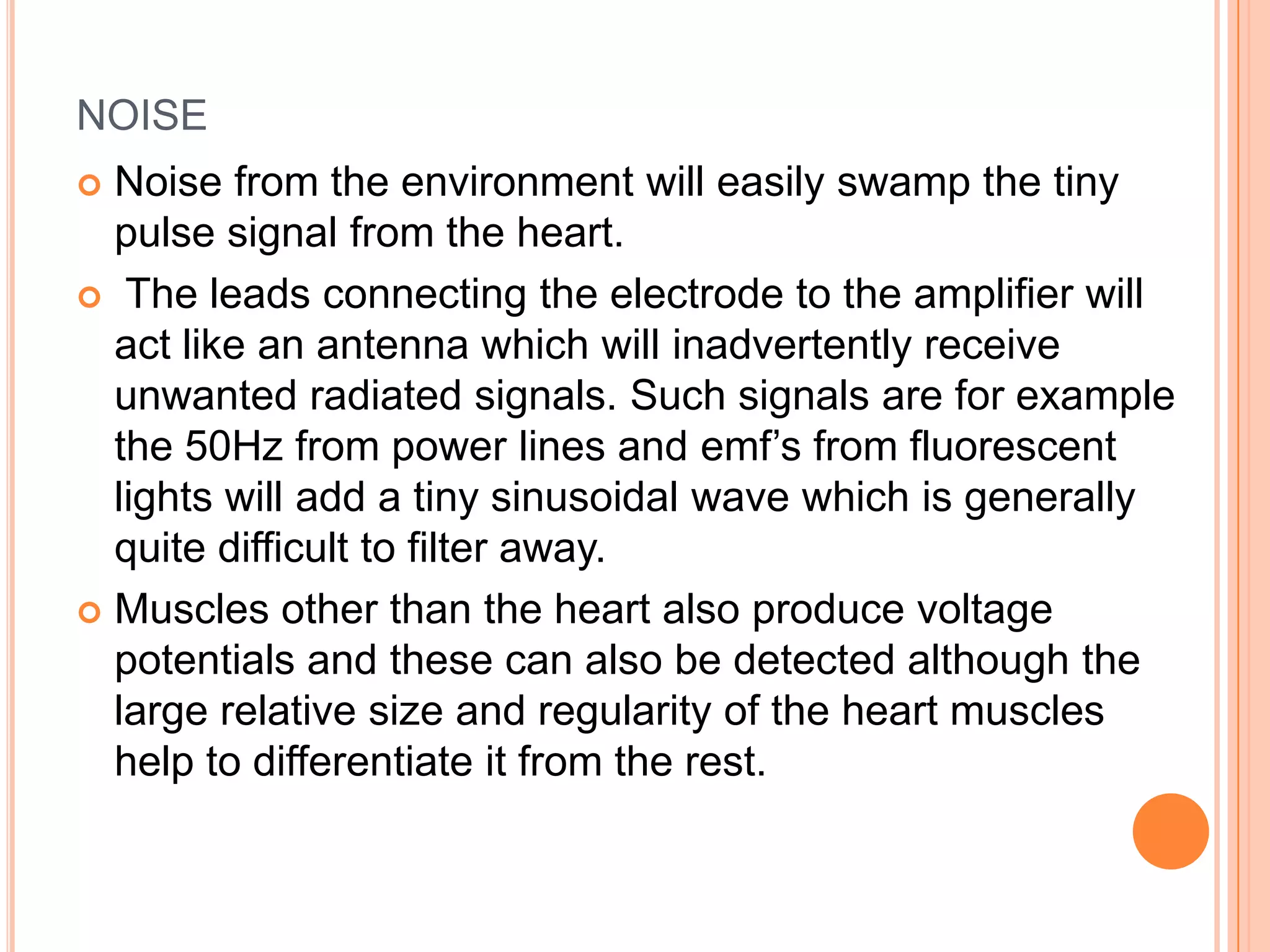 Instrumentation amplifier in ECG | PPTX