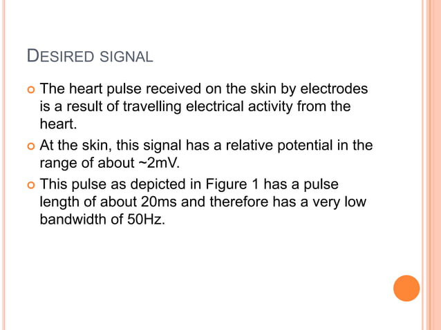Instrumentation amplifier in ECG | PPTX