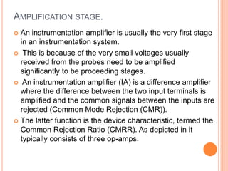 Instrumentation amplifier in ECG | PPTX