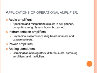 Instrumentation amplifier in ECG | PPTX