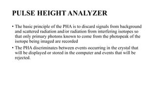 Nuclear Medicine Instrumentation and quality control presentation | PPTX